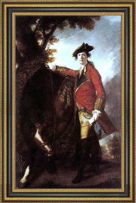 Sir Joshua Reynolds Captain Robert Orme Framed Canvas Print, 16"x24 ...