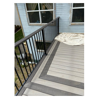 Fortress handrail with cocktail top - Modern - Deck - Other - by ...