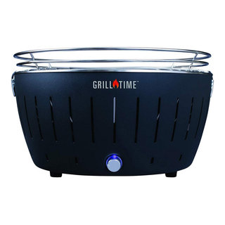 Grill Time UPG-G-18 Charcoal Portable Grill, Gray - Contemporary ...