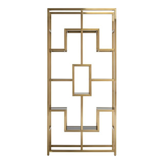 Brushed Gold Display Unit, Oroa Magnus - Contemporary - Display And ...