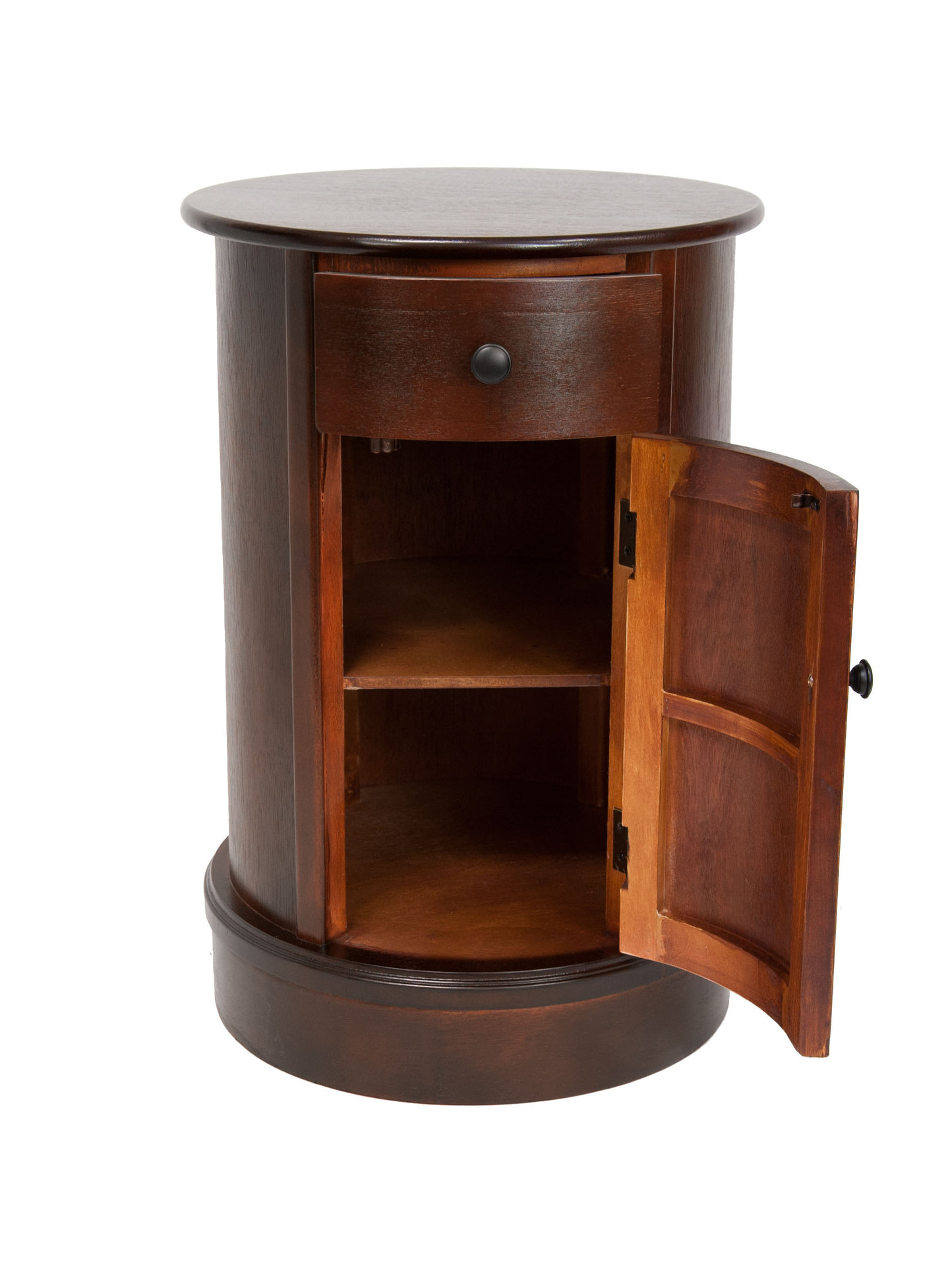 26" High Classic Circular Nightstand - Transitional - Nightstands And ...
