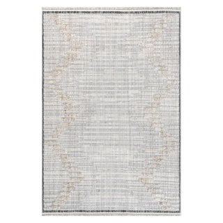 nuLOOM Amara Geometric High/Low Tasseled Area Rug, 6'7"x9 ...