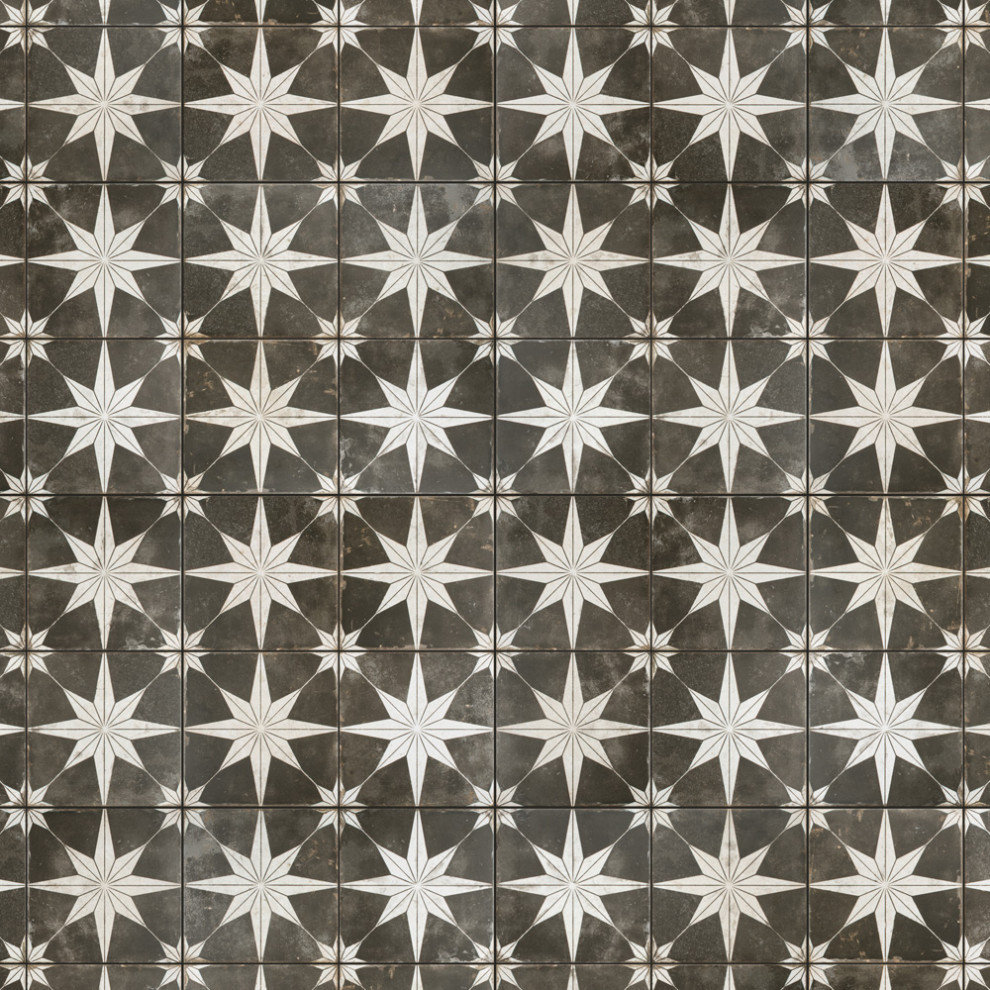 Kings Star Night Ceramic Floor and Wall Tile, Sample - Farmhouse - Wall ...