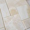 Premium White Onyx CROSS-CUT 4-Pieced OPUS Mini-Pattern Polished Mosaic ...