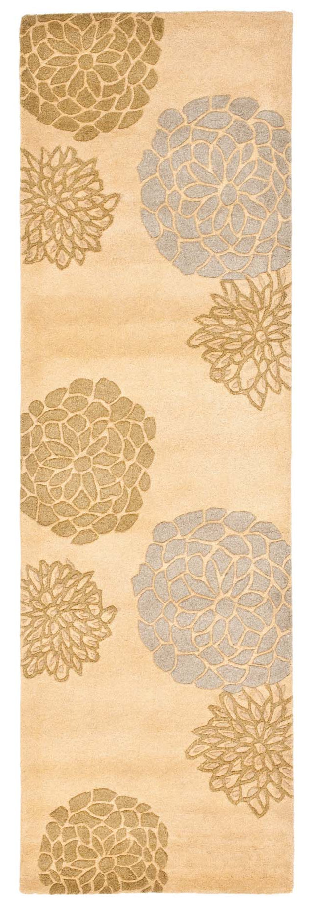 Safavieh Soho Soh211B Floral Rug, Beige/Multi, 2'6" x 10'0 ...