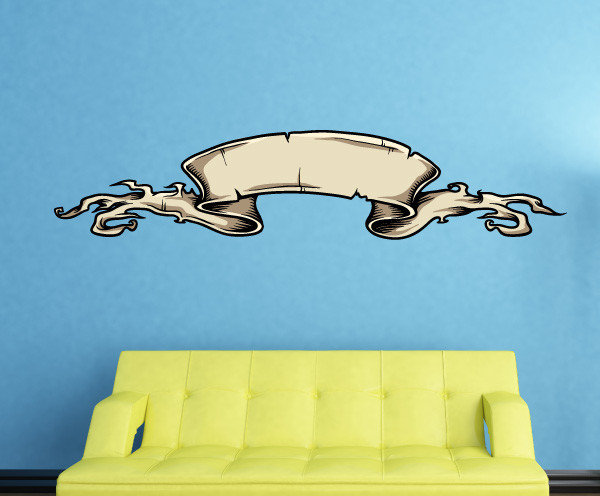 Scroll Vinyl Wall Decal ScrollUScolor010, 36 in. - Contemporary - Wall ...