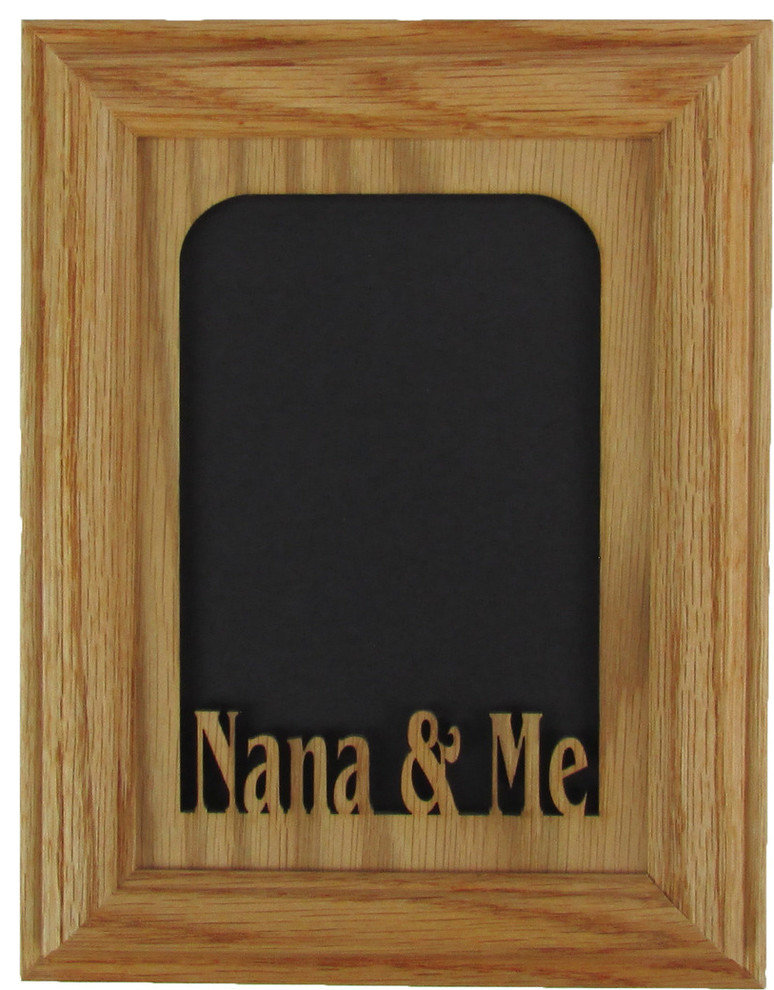 Nana and Me Vertical Oak Picture Frame and Oak Matte, 5"x7", 5"x7 ...