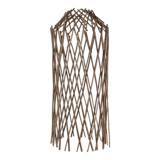 Willow Trellis, Natural - Rustic - Garden Trellises - by Homart | Houzz