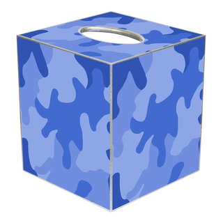 TB1144 - Blue Camouflage Tissue Box Cover - Traditional - Tissue Box ...