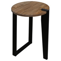 American Trails Sundial Contemporary Round End Table - Industrial ...