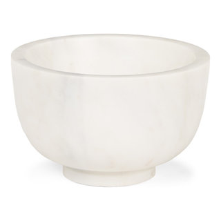 Katora Quality Marble Bowl Small, 6.5L x 6.5W x 4.0H - Transitional ...