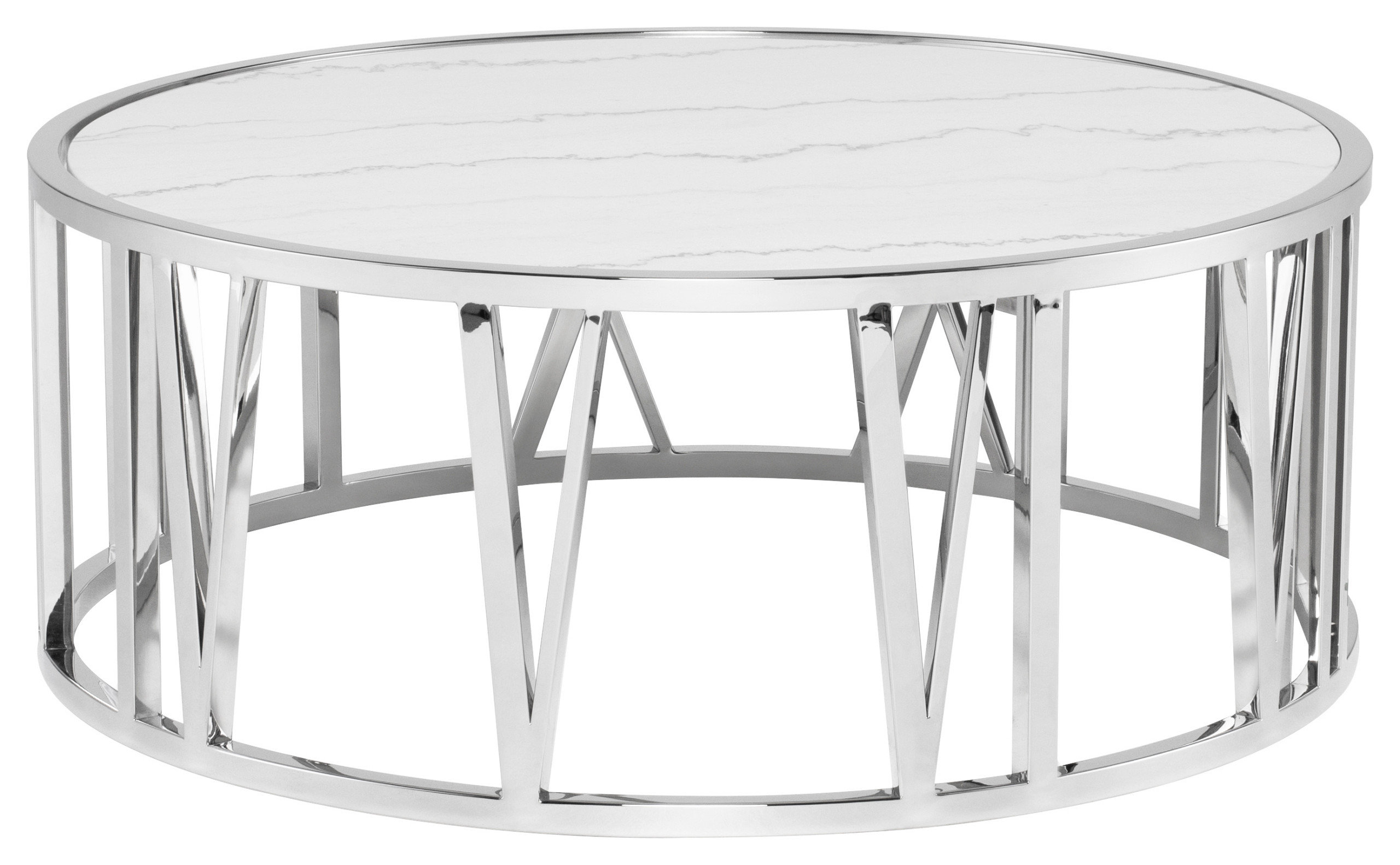 Roman Coffee Table, White - Contemporary - Coffee Tables - by Nuevo | Houzz