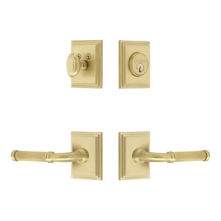 Grandeur Carre Square Rosette Entry Set with Soleil Lever ...