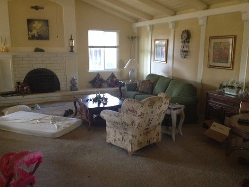 Large square living room