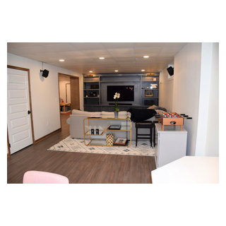 Built-in TV - Transitional - Basement - Other - by Pittsburgh Design ...