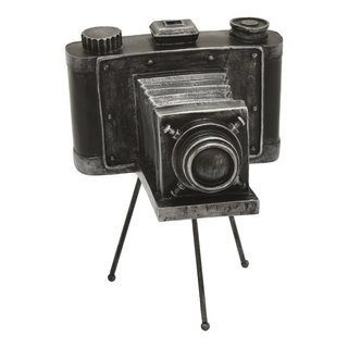 Antique Camera Table Top 7.50 x 7.00 x 9.50 in Black Resin by Three ...