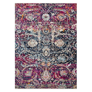 Blue & Pink Silvia Area Rug by Loloi x Justina Blakeney, 5'0"x7'6 ...