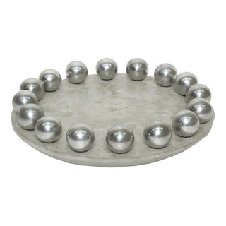 Ball Waxed Concrete Tray - Industrial - Decorative Objects And ...