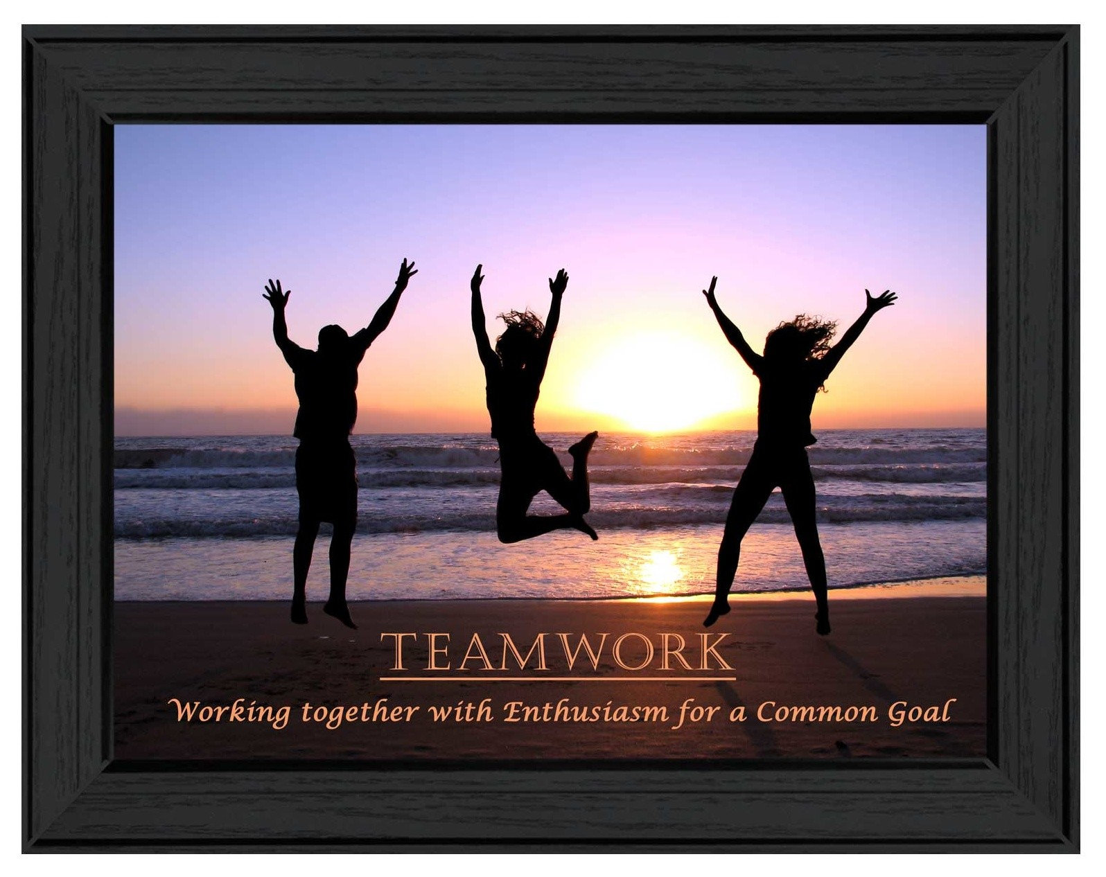 "Teamwork" By Trendy Decor4U, Printed Wall Art, Ready To Hang, Black ...