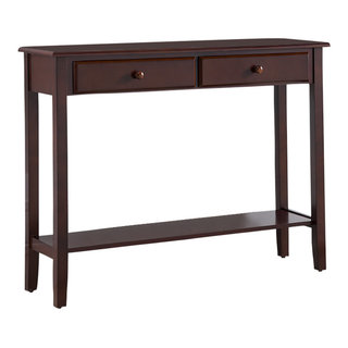 Tomag Wood Console Table, Walnut - Transitional - Console Tables - by ...