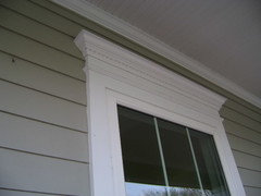 How to do window exterior casing with siding?