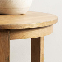 Transitional Side Table, Two Tiered Design Constructed With Hardwood ...