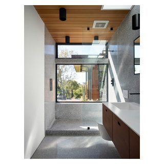 Malibu Glass Box House by Klopf Architecture - Modern - Bathroom - Los ...