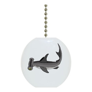Hammerhead Shark Ceiling Fan Pull - Beach Style - Ceiling Fan ...