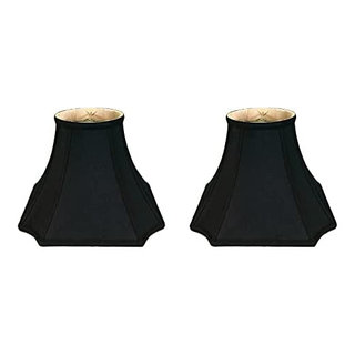 Royal Designs Set of 2 Inverted Corner W Round Top Wall Lamp Shade ...