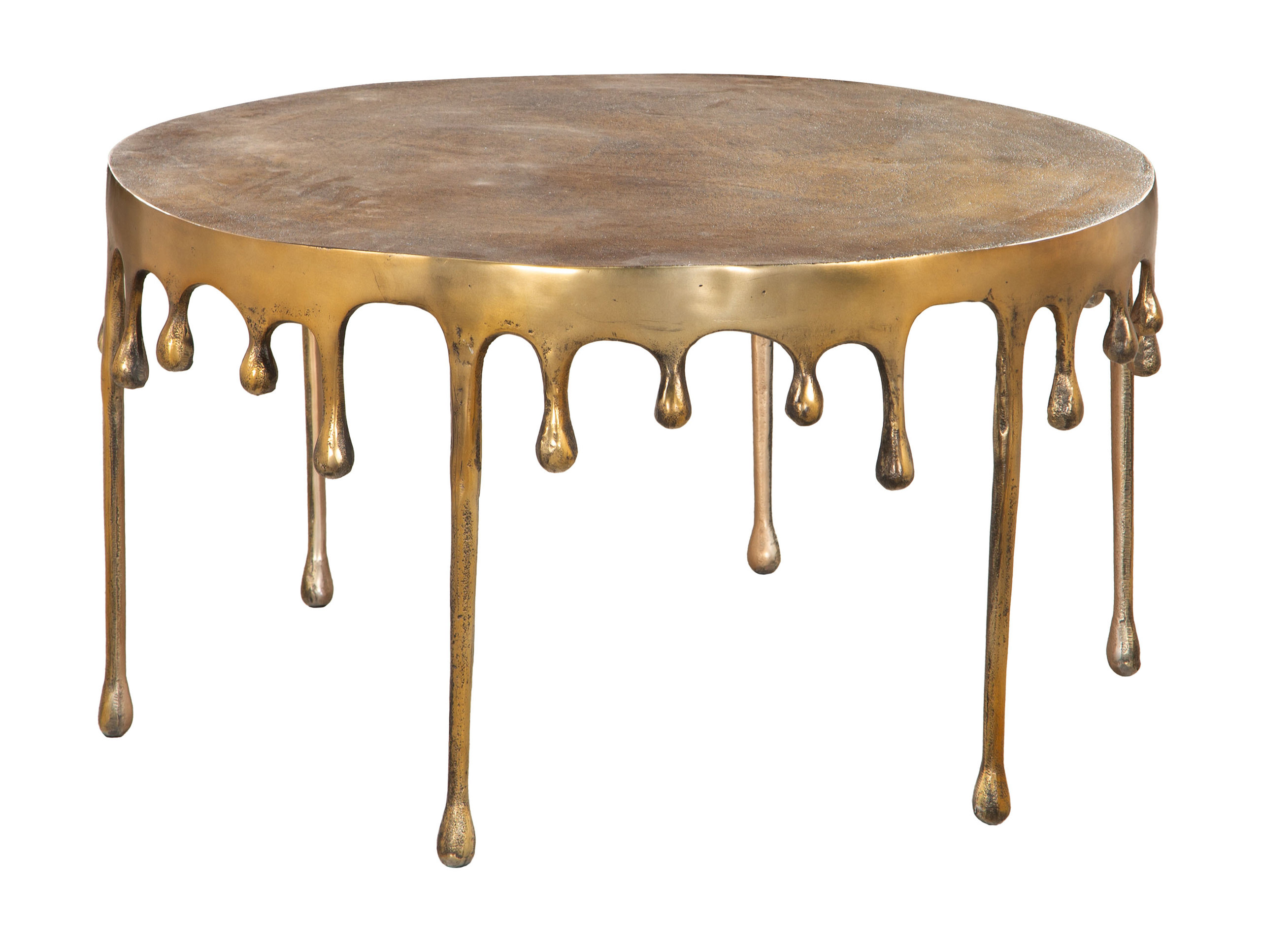 Drip Coffee Table Antique Brass - Contemporary - Coffee Tables - by Zuo ...