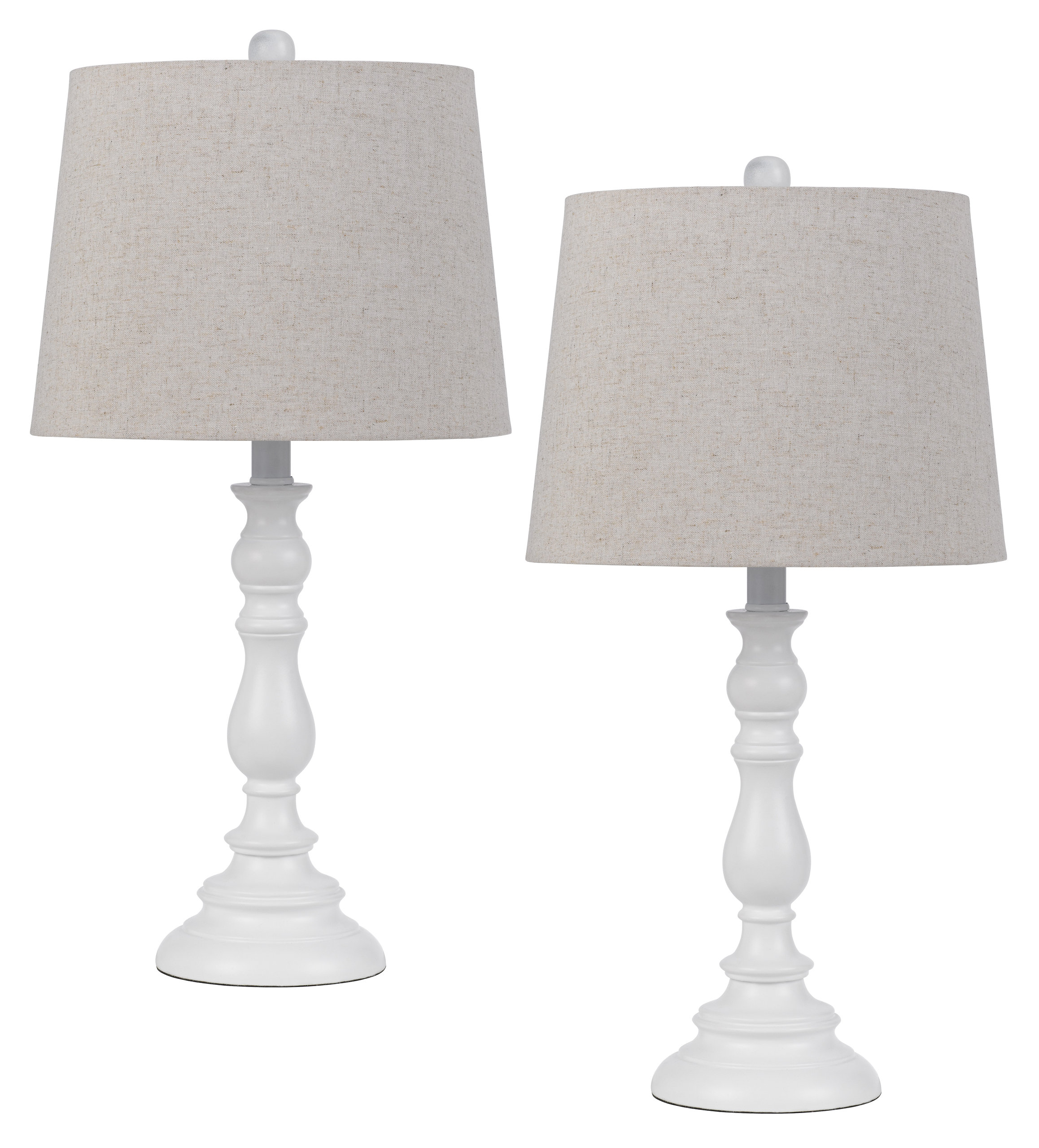 Chester 2 Light Table Lamp, White - Traditional - Lamp Sets - by Cal ...
