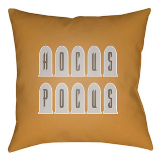 Boo by Surya Hocus Pocus Poly Fill Pillow, Light Orange, 20' x 20 ...