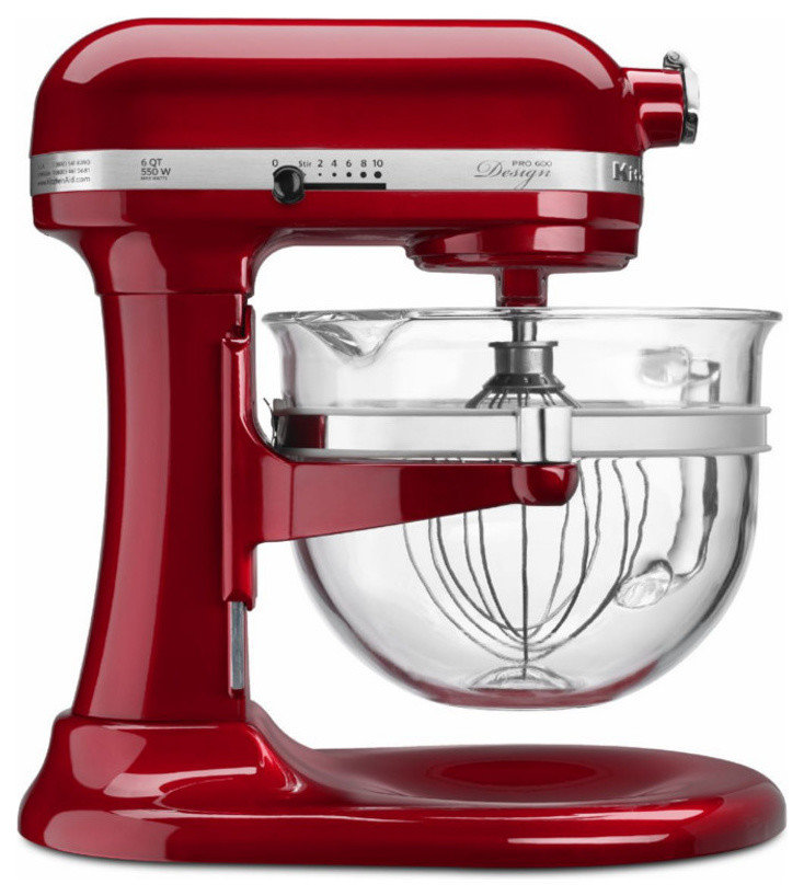 KitchenAid KF26M22CA Pro 600 Design Candy Apple Red 6 qt Bowl-Lift ...