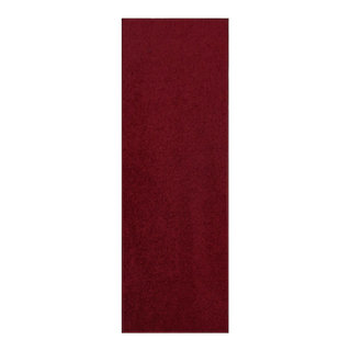 Furnish My Place Burgundy Solid Color Rug Made In Usa, 3' x 24 ...