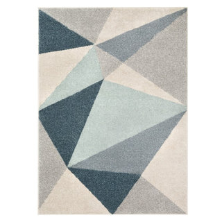 Well Woven Mystic Zelda Mid-Century Modern Geometric Grey Area Rug, 3 ...