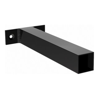 Square Free Floating Shelf Bracket, 9 - Industrial - Brackets - by The ...