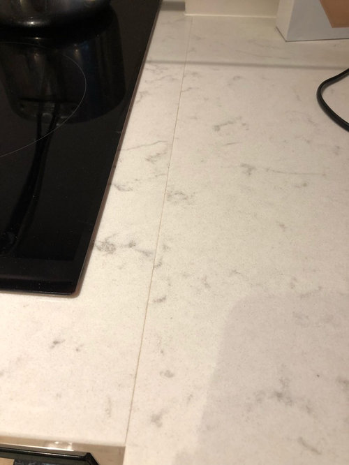 Bad quartz seam? (silestone lagoon)