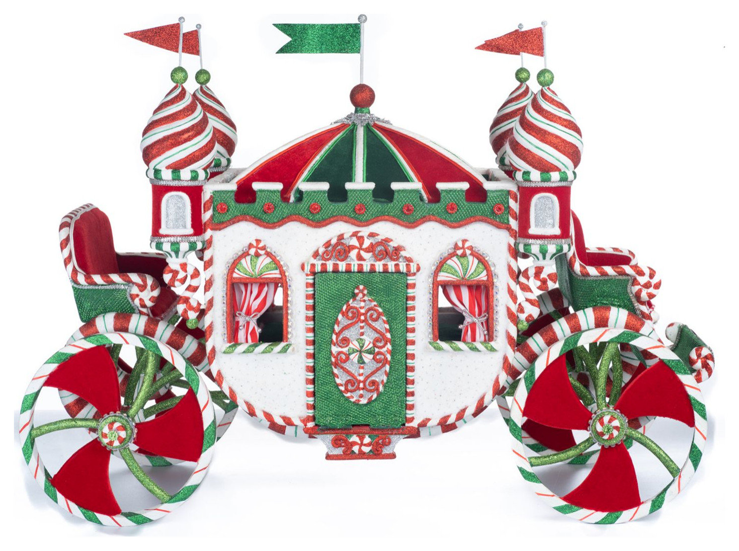 Katherine's Collection 2023 Peppermint Palace Carriage, 23.5 × 10.5 × ...