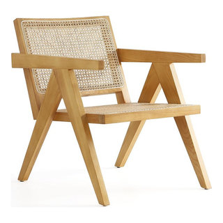 Hamlet Accent Chair, Nature Cane - Tropical - Armchairs And Accent ...