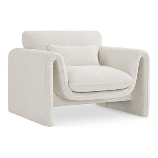 Stylus Boucle Fabric Upholstered Set - Transitional - Armchairs And ...