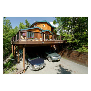 Interconnected Carport, Side and Back Decks Featuring Under Deck ...