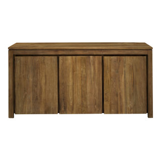 Recycled Teak Wood Solo Buffet With 3 Doors - Transitional - Buffets ...