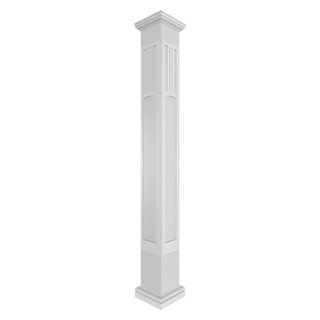 Craftsman Classic Square Non-Tapered Calico Fretwork Column, 8"Wx8'H ...