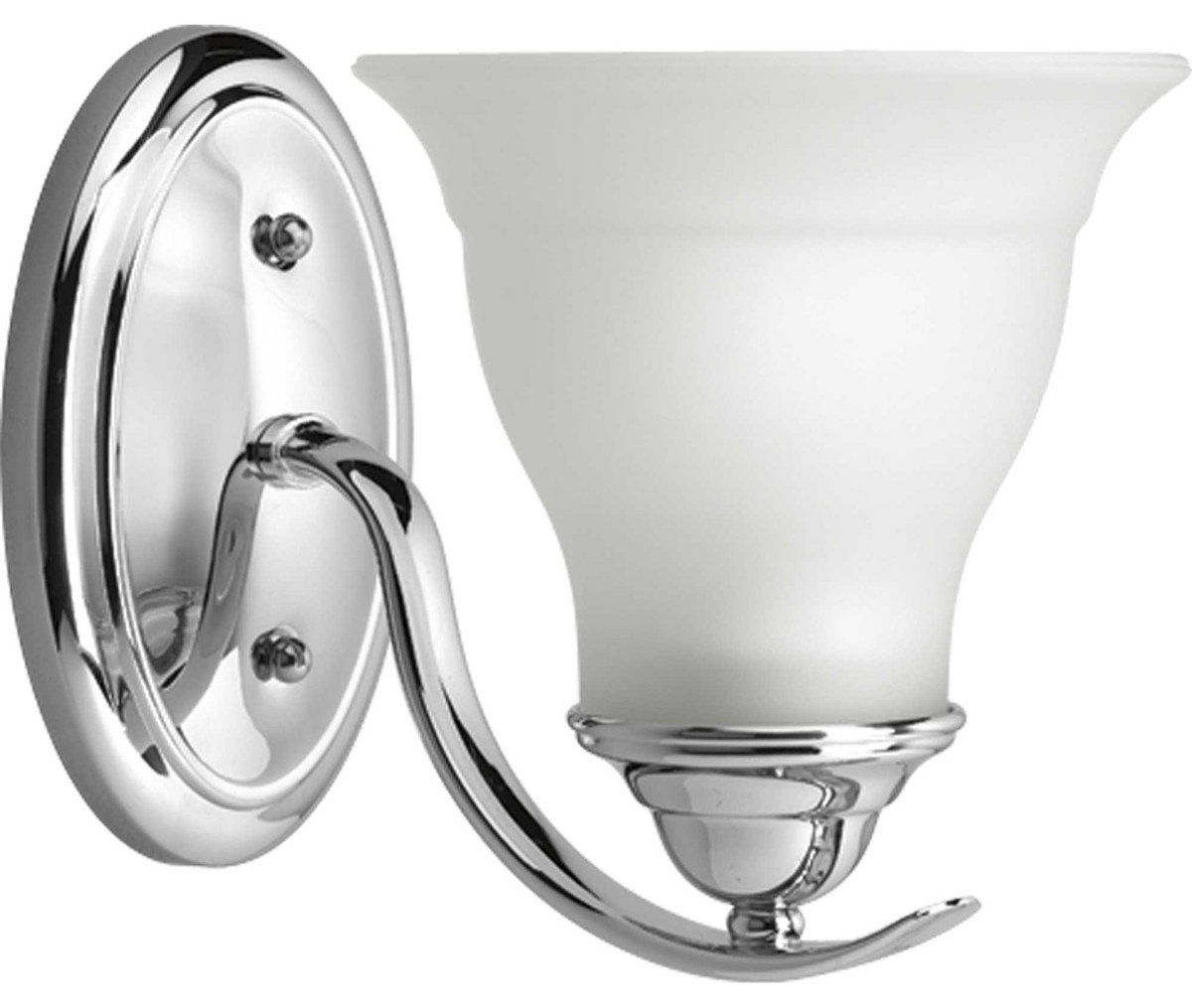 Trinity 1-Light Bath Bracket in Polished Chrome - Traditional ...