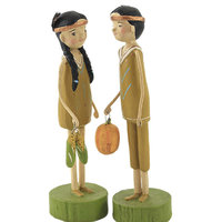 Thanksgiving Harvest Native American Indian Corn Pumpkin, 7.25 In H X 2 ...