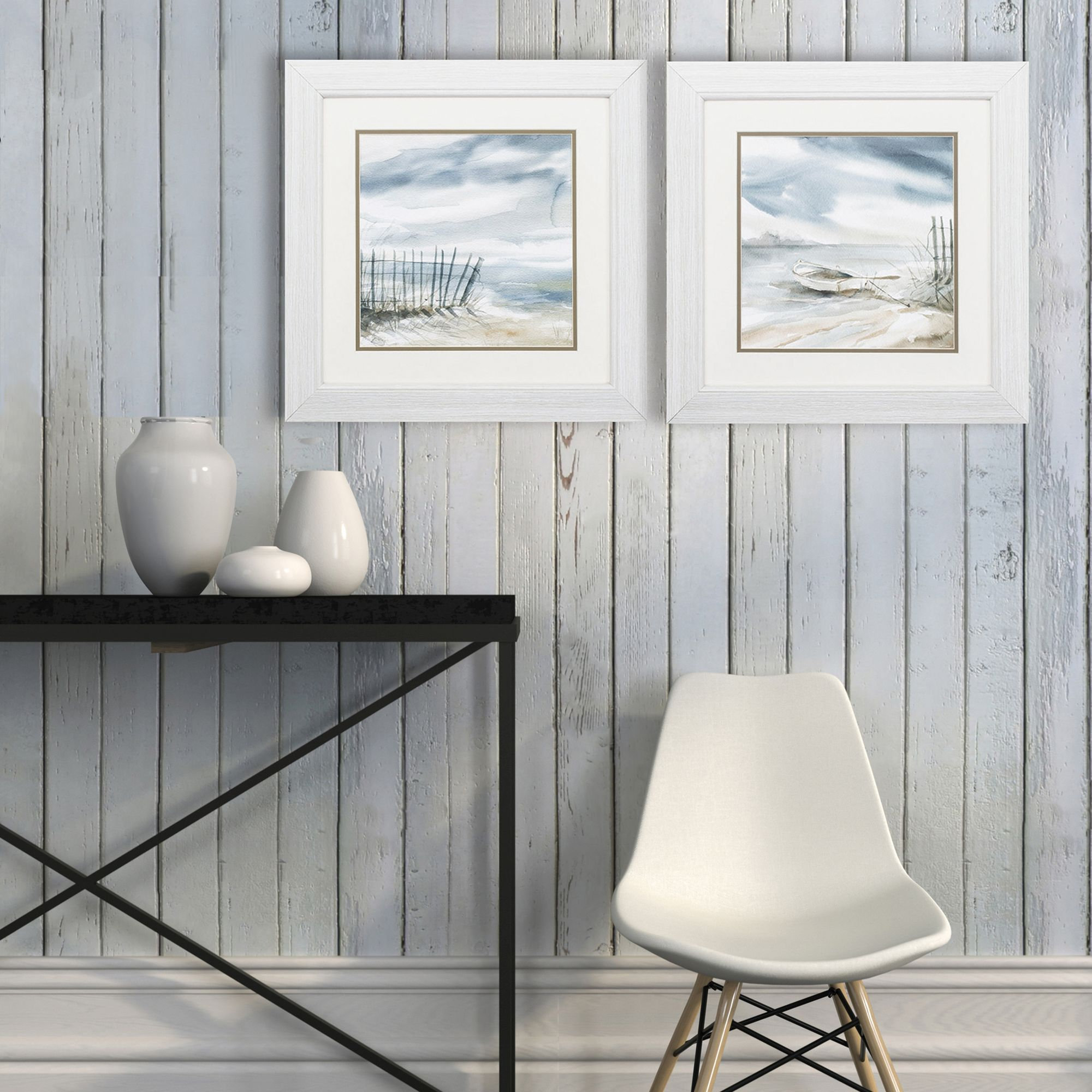 Subtle Mist, 2-Piece Set - Beach Style - Prints And Posters - by ...
