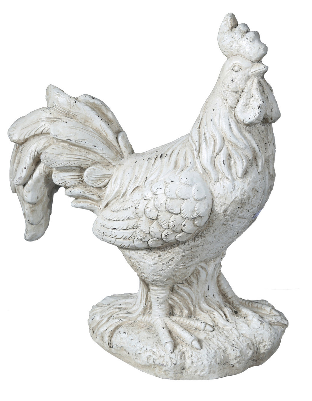 UTC23475 Fiberstone Figurine Distressed White - Farmhouse - Garden ...
