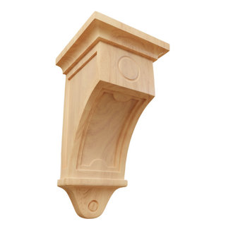 Capistrano Mission Corbel, Cherry, 2 1/2"Wx2 3/4"Dx4 1/2"H, 4-Pack, 7 1/2"Wx7 1/2"Dx14"H ...