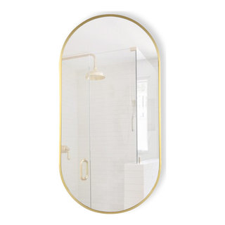 32"x16" Oval Tablet Wall Mirror - Contemporary - Bathroom Mirrors - by ...