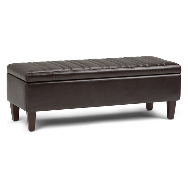 840469022959 UPC - Simpli Home Monroe Storage Bench Tanners Brown 3 ...